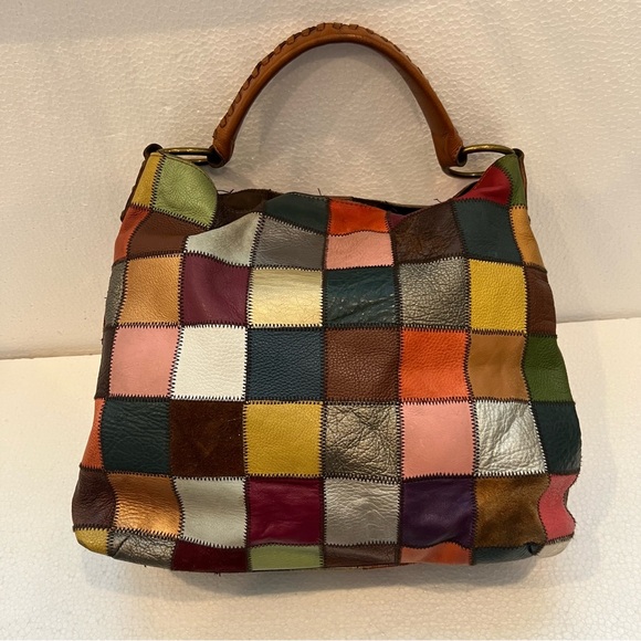 Stella & Max | Bags | Stella And Max Hobo Purse Bag Leather Colorful ...